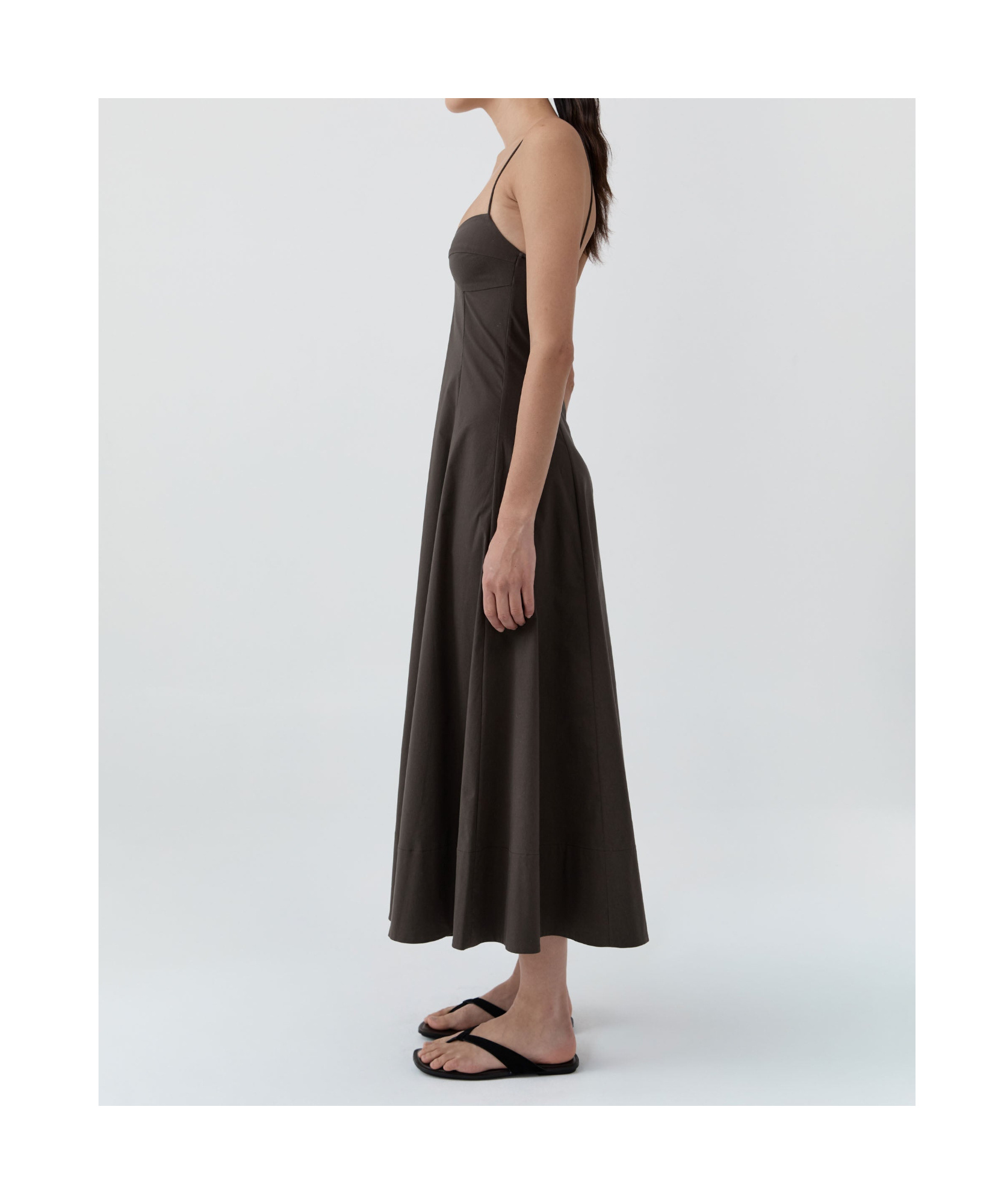 ST. AGNI ST. AGNI Cami Panelled Midi Dress