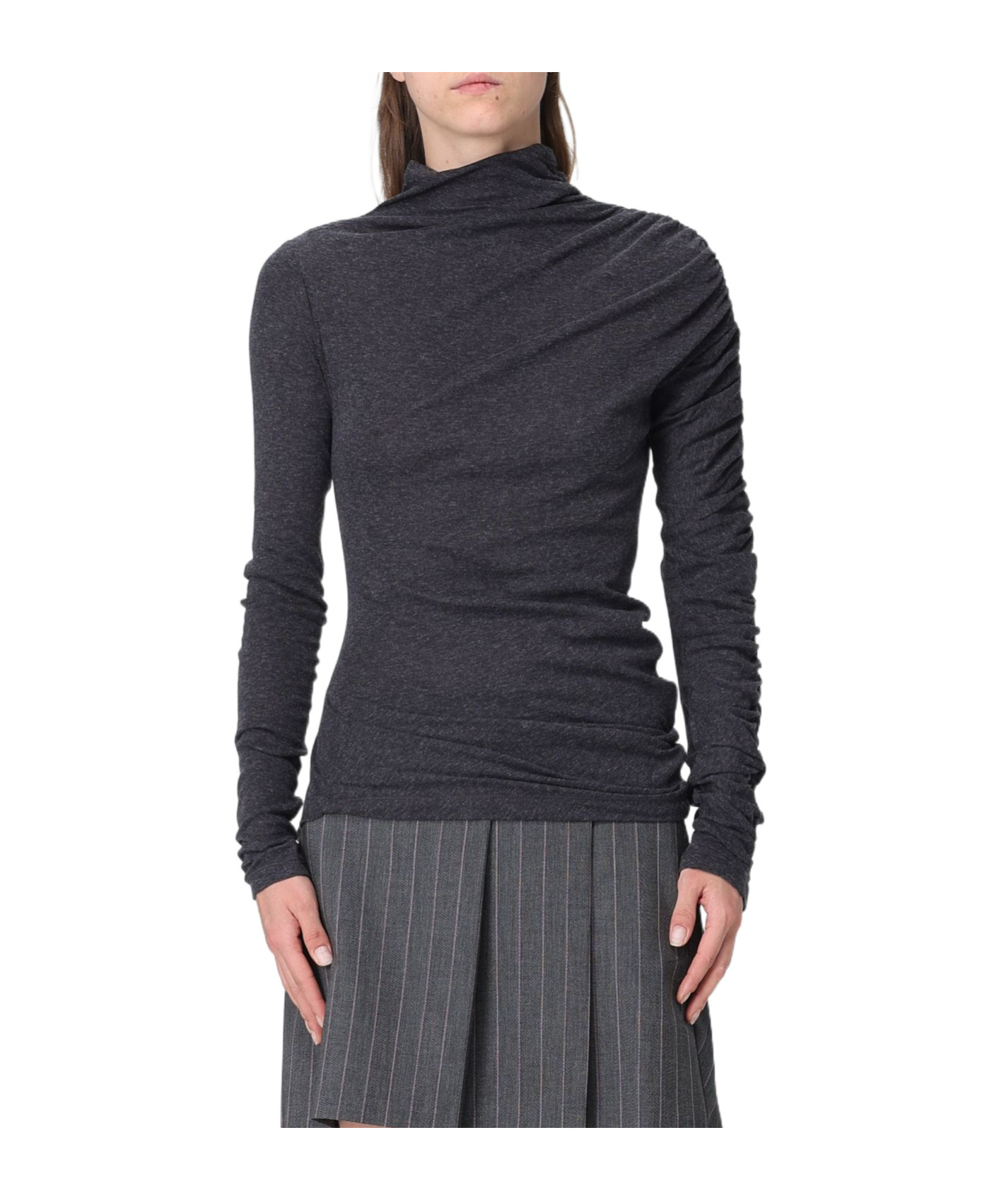 PINKO Pinko Ruched Asymmetrical Top