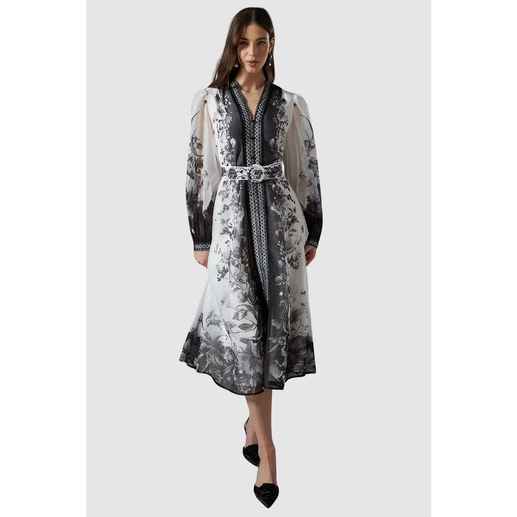 COAST Coast Printed Organza Shirt Dress