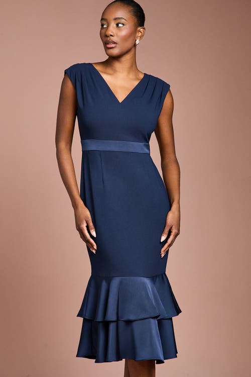 COAST Coast Crepe Peplum Dress with Tiered Hem