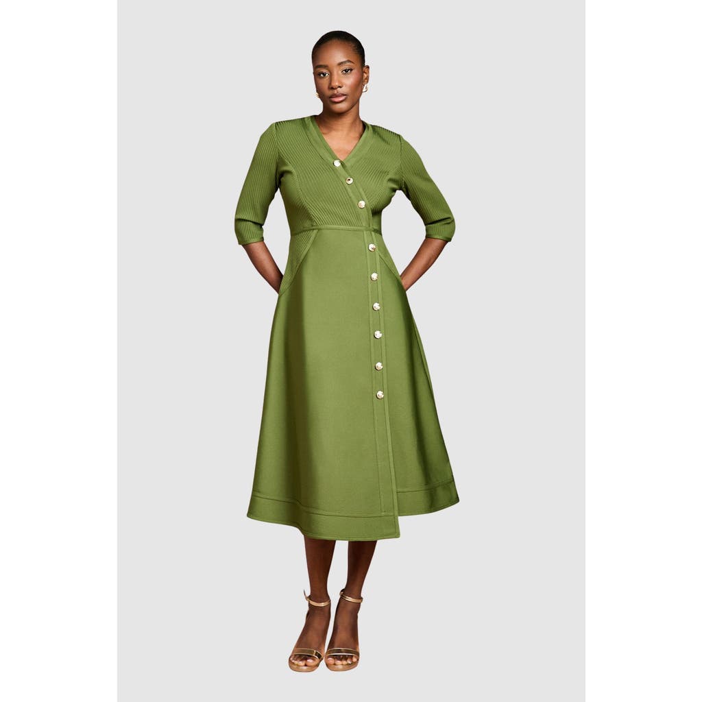 COAST Coast Bandage V-Neck Midi Dress