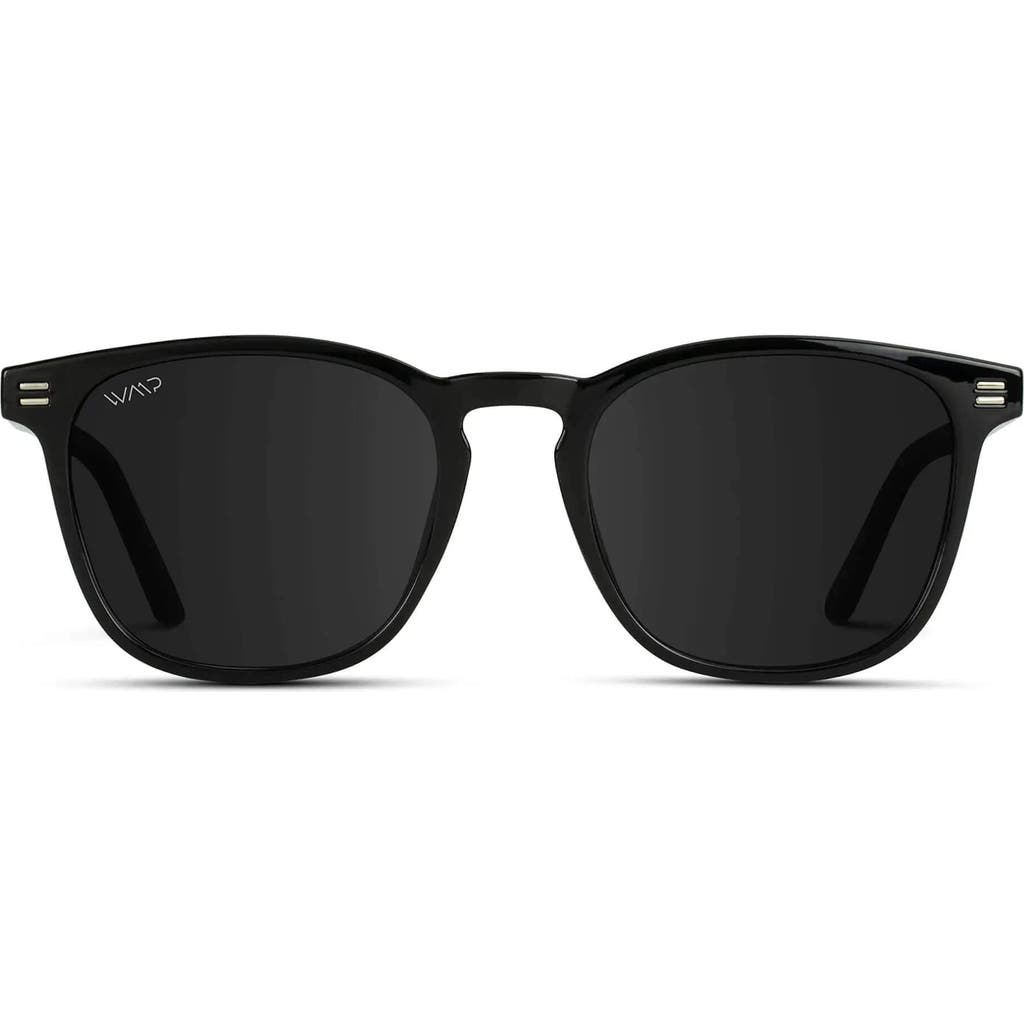 WMP EYEWEAR WMP Eyewear Nick 51mm Polarized Rounded Square Sunglasses