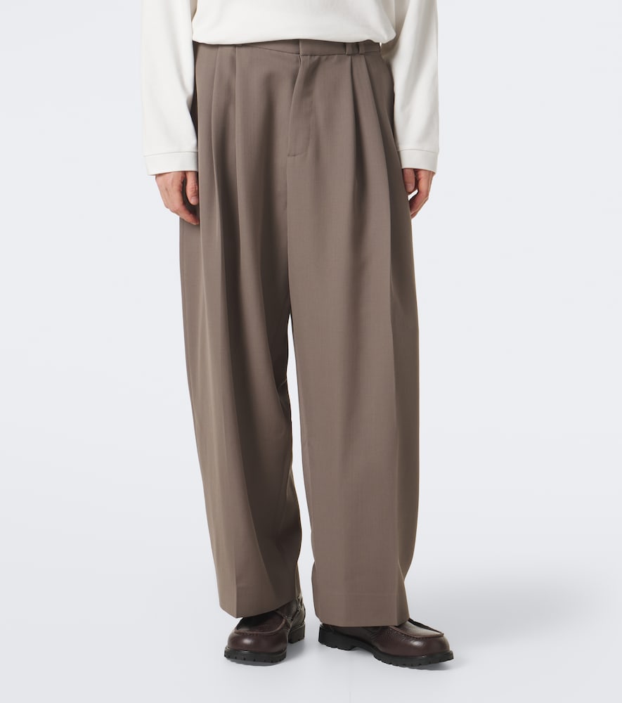 STUDIO NICHOLSON Studio Nicholson Line Wide-Leg Trousers