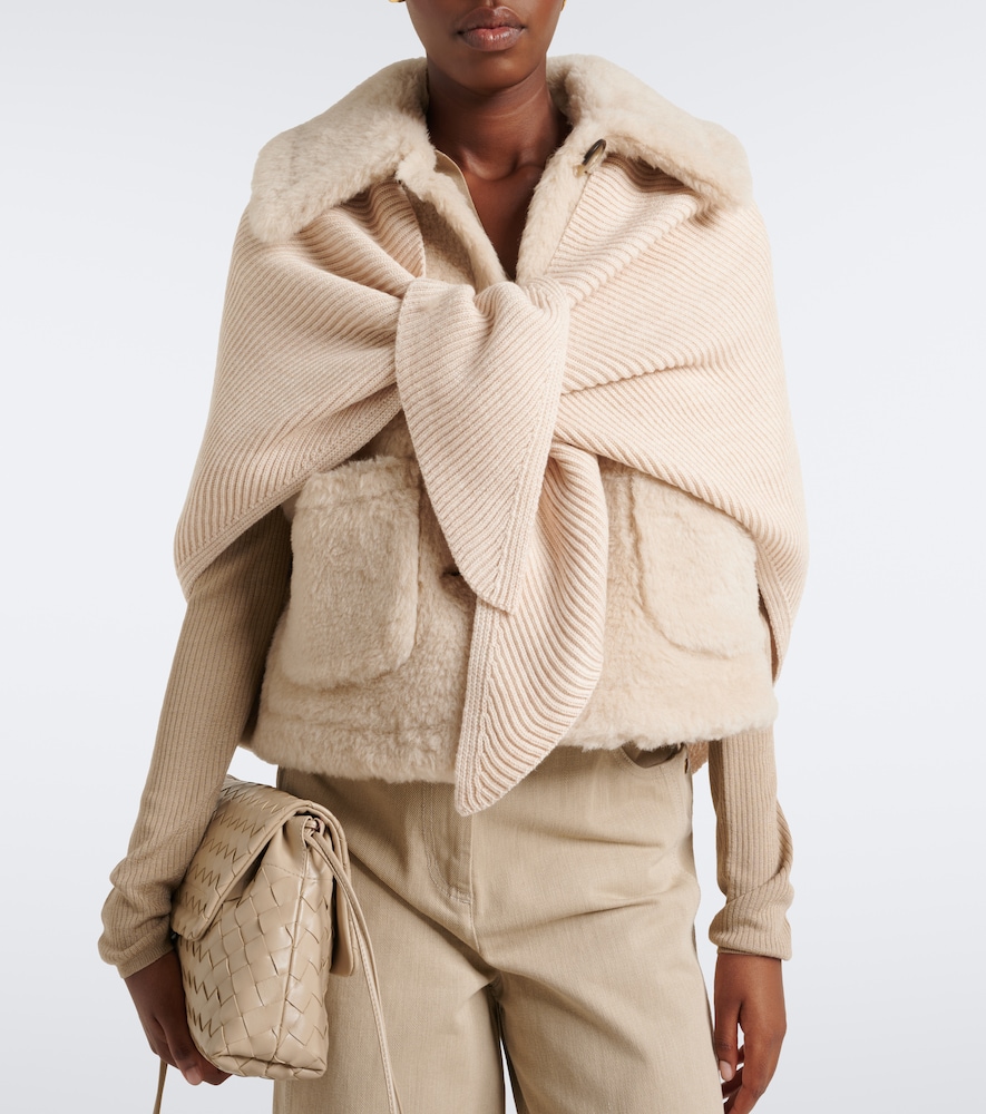 MAX MARA virgin wool shawl