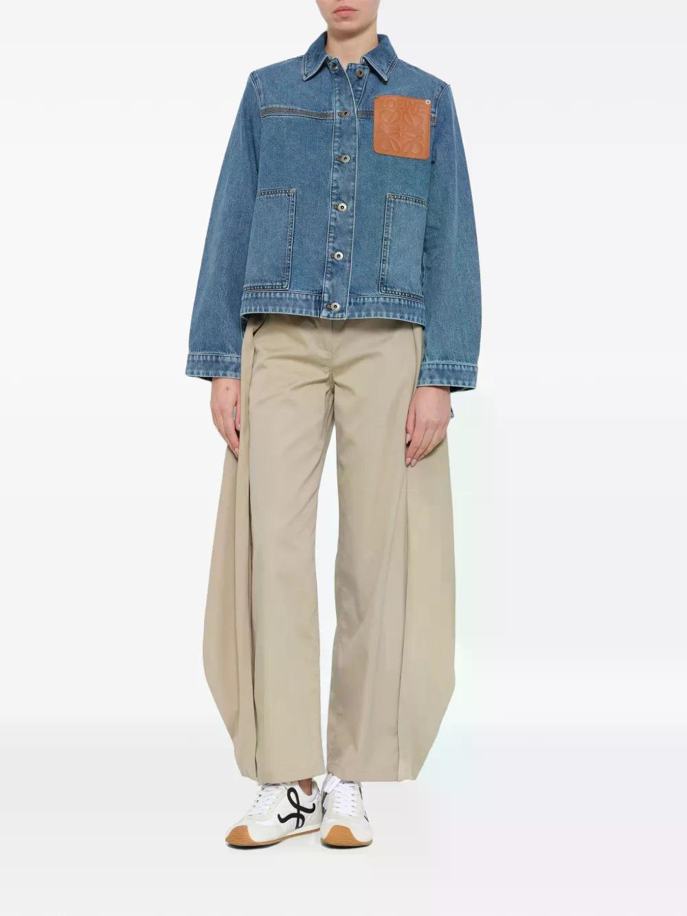 LOEWE LOEWE Pleated Cotton Trousers