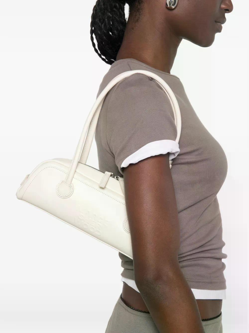 MARGESHERWOOD Marge Sherwood Embossed Logo Leather Tote Bag