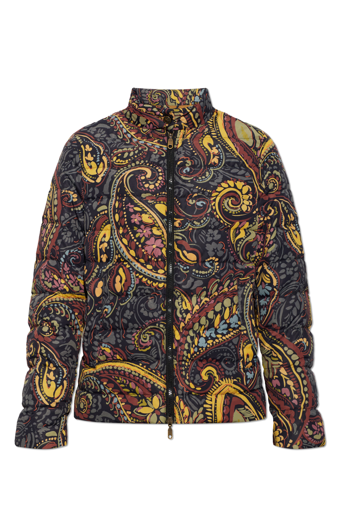 ETRO Etro Down Jacket with Stand-Up Collar and Paisley Print