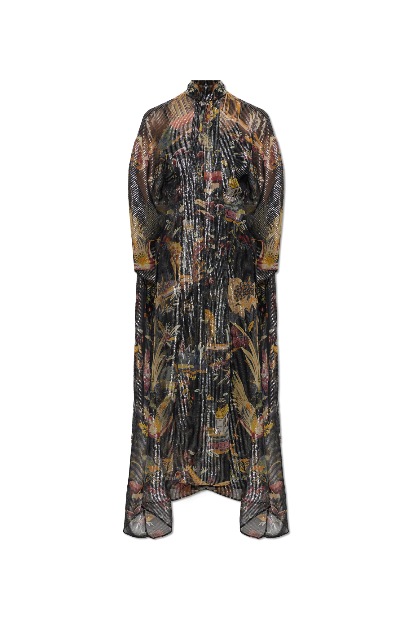 ETRO Etro Maxi Dress with Lurex Thread and Exotic Print