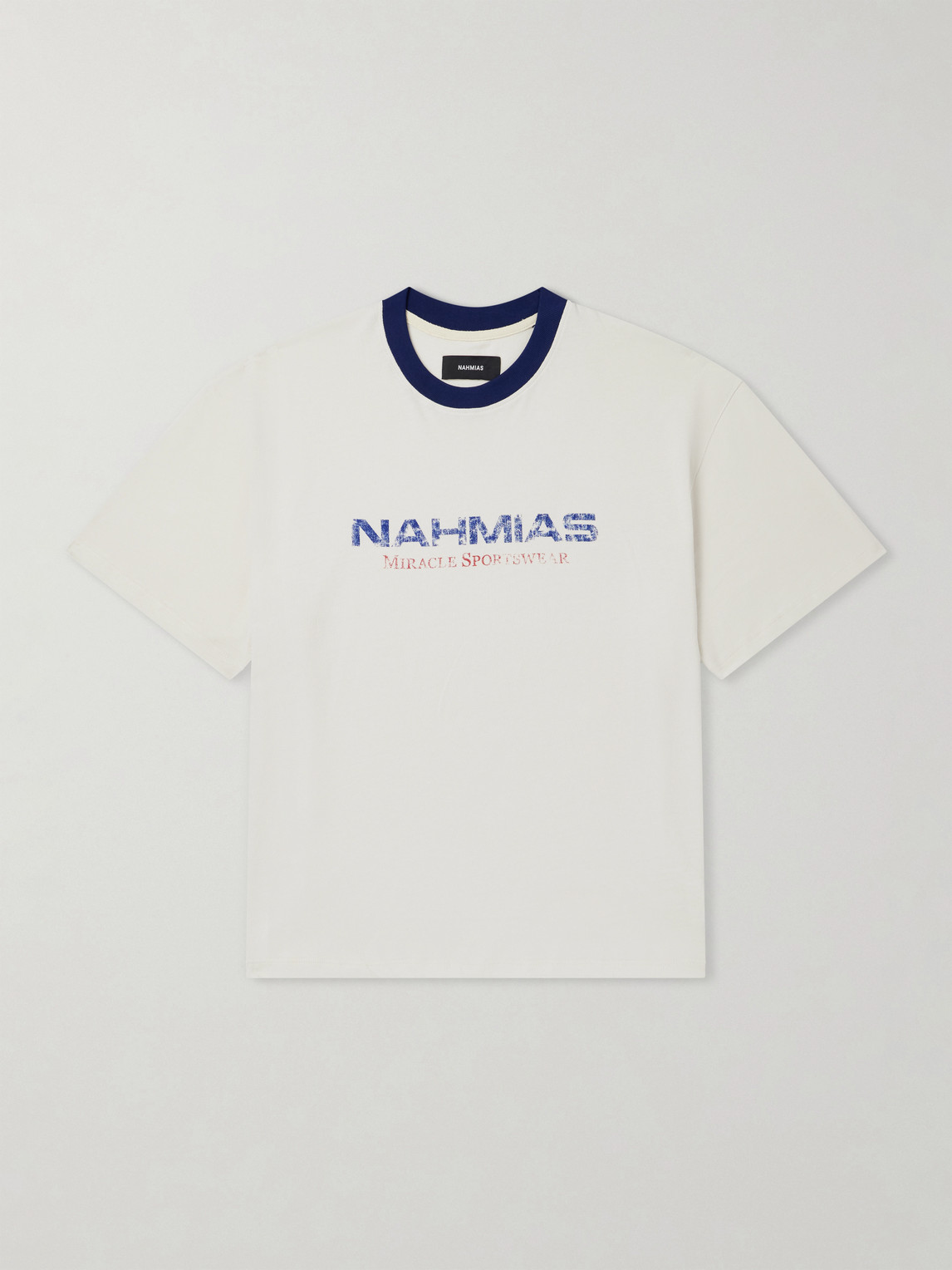 NAHMIAS NAHMIAS - Miracle Sportwear Logo-Print Cotton-Jersey T-Shirt - Men - White - S