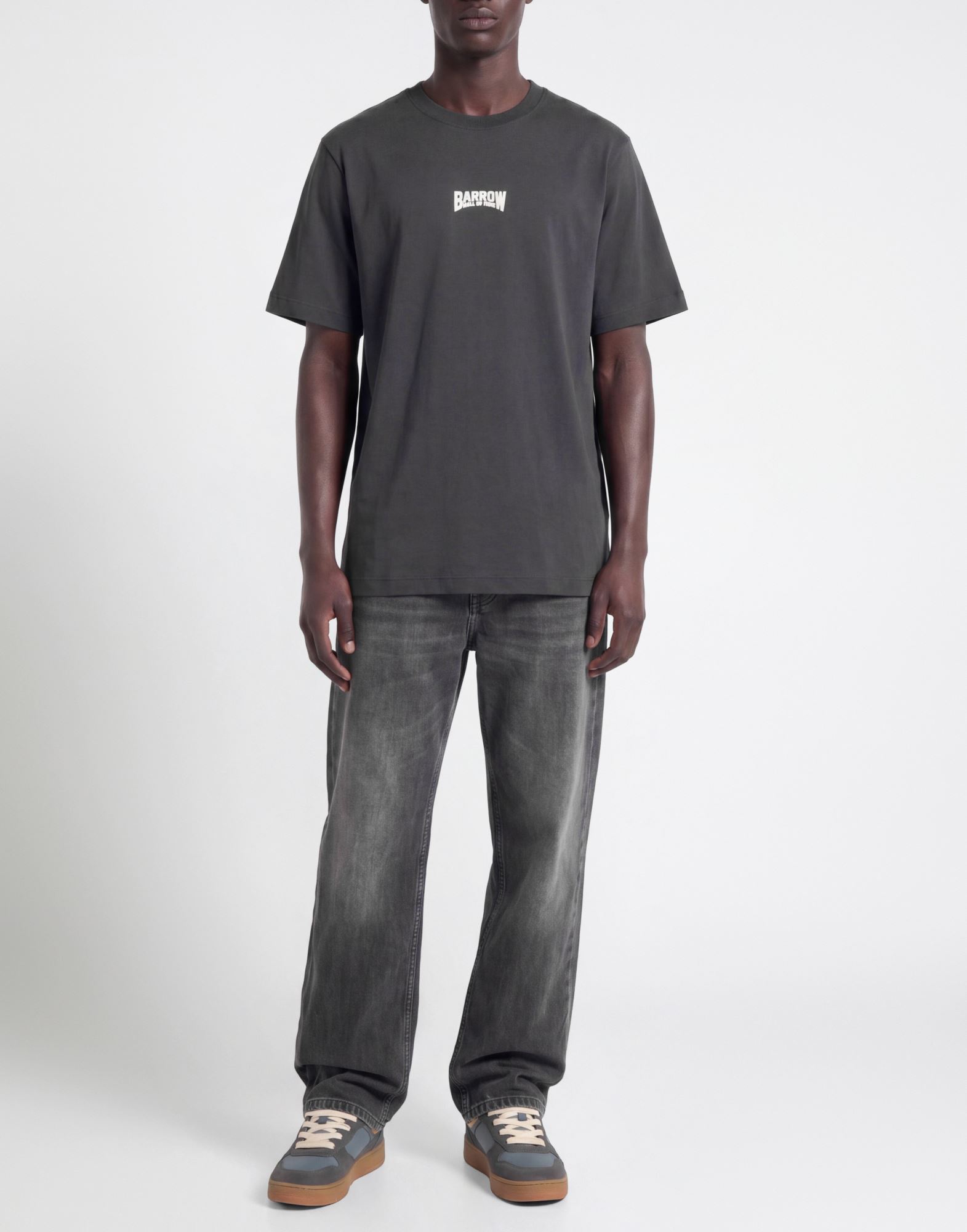 BARROW man t-shirt charcoal size s cotton