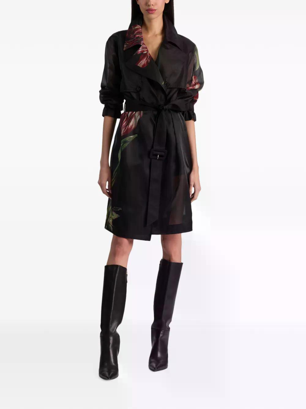 ALICE + OLIVIA Alice + Olivia Silvia Belted Trench Coat