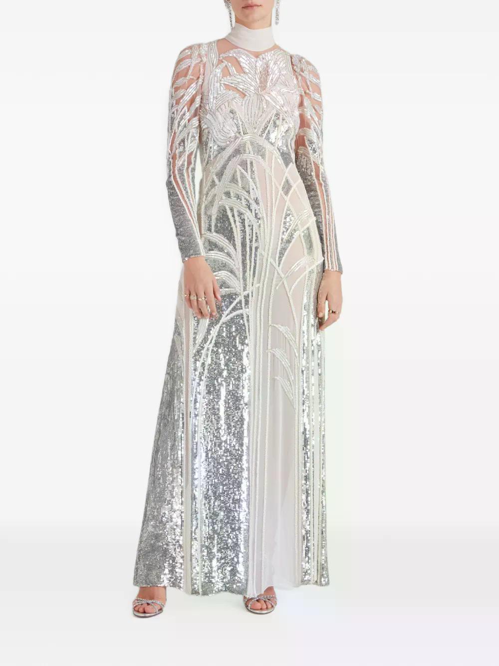 TEMPERLEY LONDON Temperley London Mariana Sequin-Embellished Gown