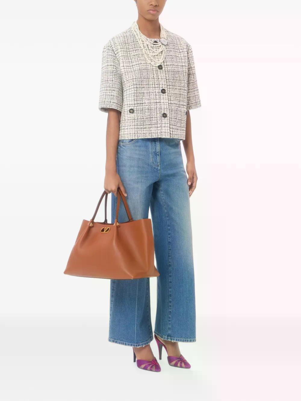 VALENTINO Valentino Garavani Large Soft Leather Shopping Bag with Maxi Studs