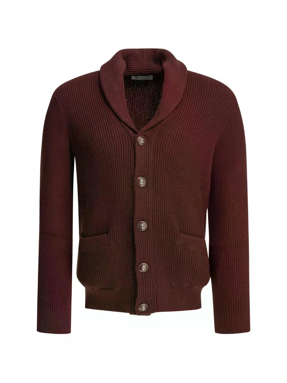 Auralee Rib Knit Cardigan In Top Brown - 20% Off | Editorialist Auralee Rib Knit Cardigan In Top Brown - 20% Off | Editorialist
