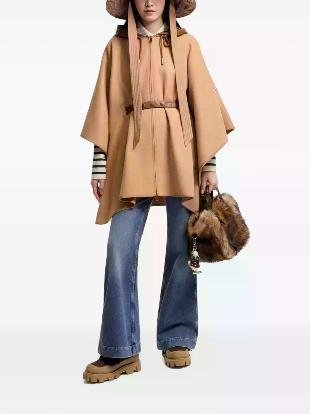 MONCLER Moncler Hooded Belted Cape
