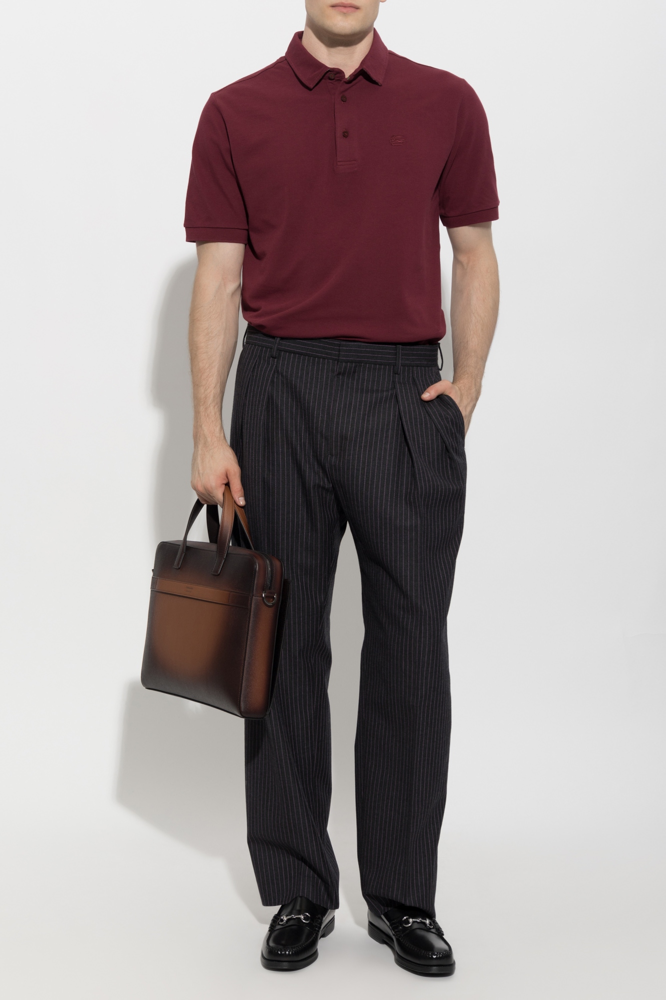 ETRO polo with embroidered logo