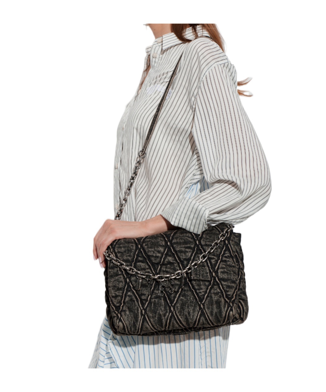 DIESEL® Diesel Charm-D Quilted Shoulder Bag