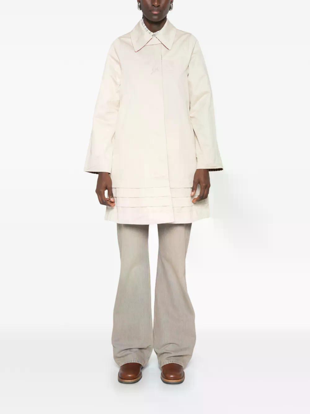 DAMSON MADDER DAMSON MADDER Mercedes Bow Detail Reversible Trench Coat
