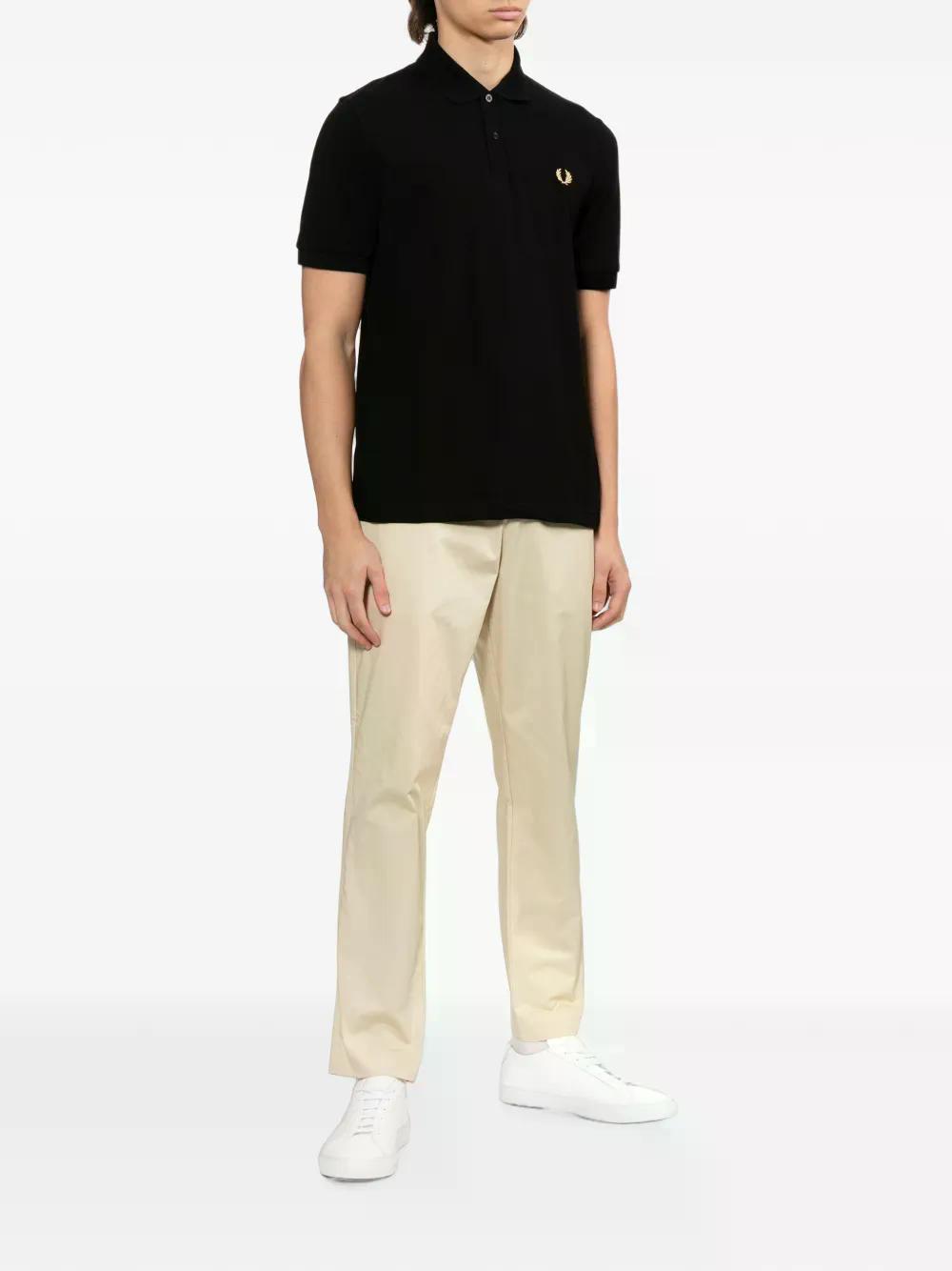 FRED PERRY logo-embroidered polo shirt