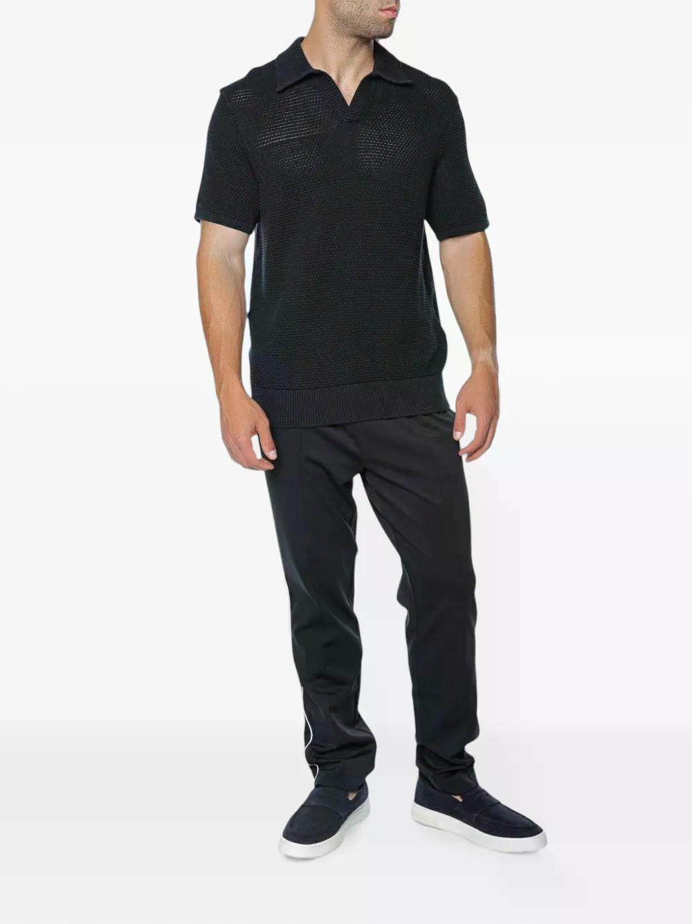 MICHAEL KORS johnny textured collar polo shirt