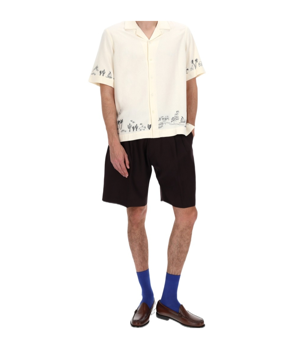 PAUL SMITH Paul Smith Pleated Linen Shorts