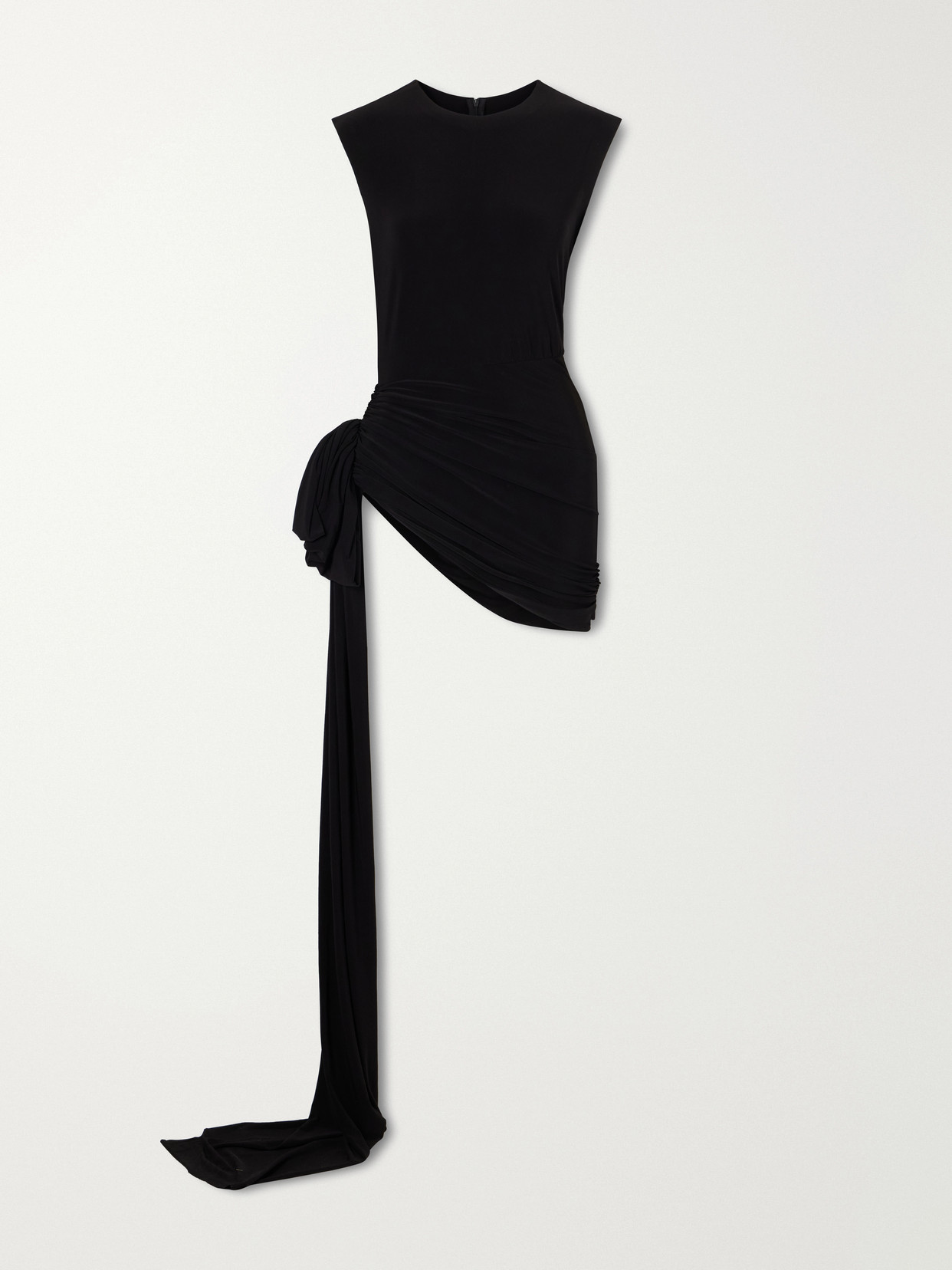 NORMA KAMALI Norma Kamali Stretch-Jersey Mini Dress with Draped Detail