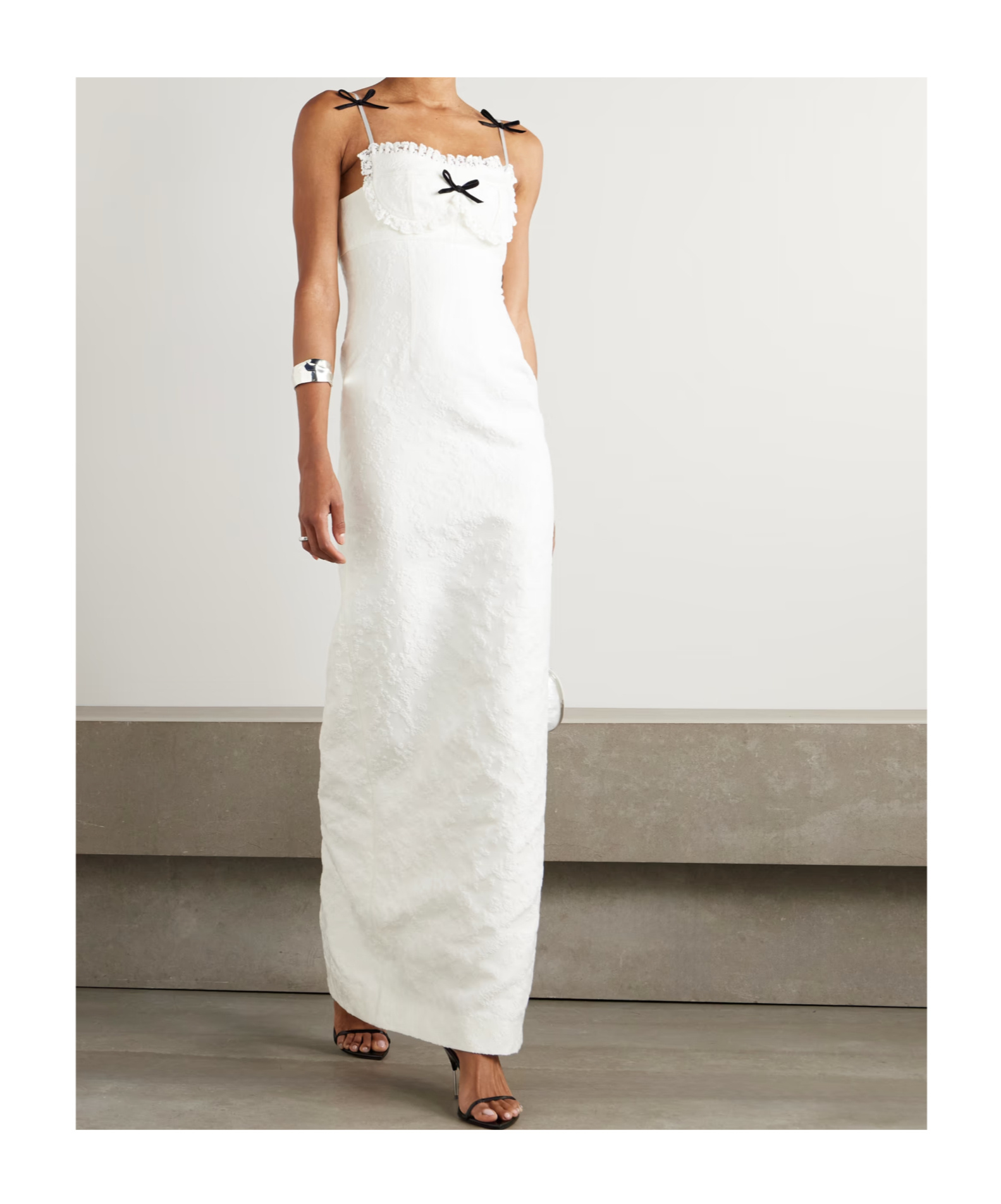 SHUSHU/TONG SHUSHU TONG Lace Detail Maxi Dress