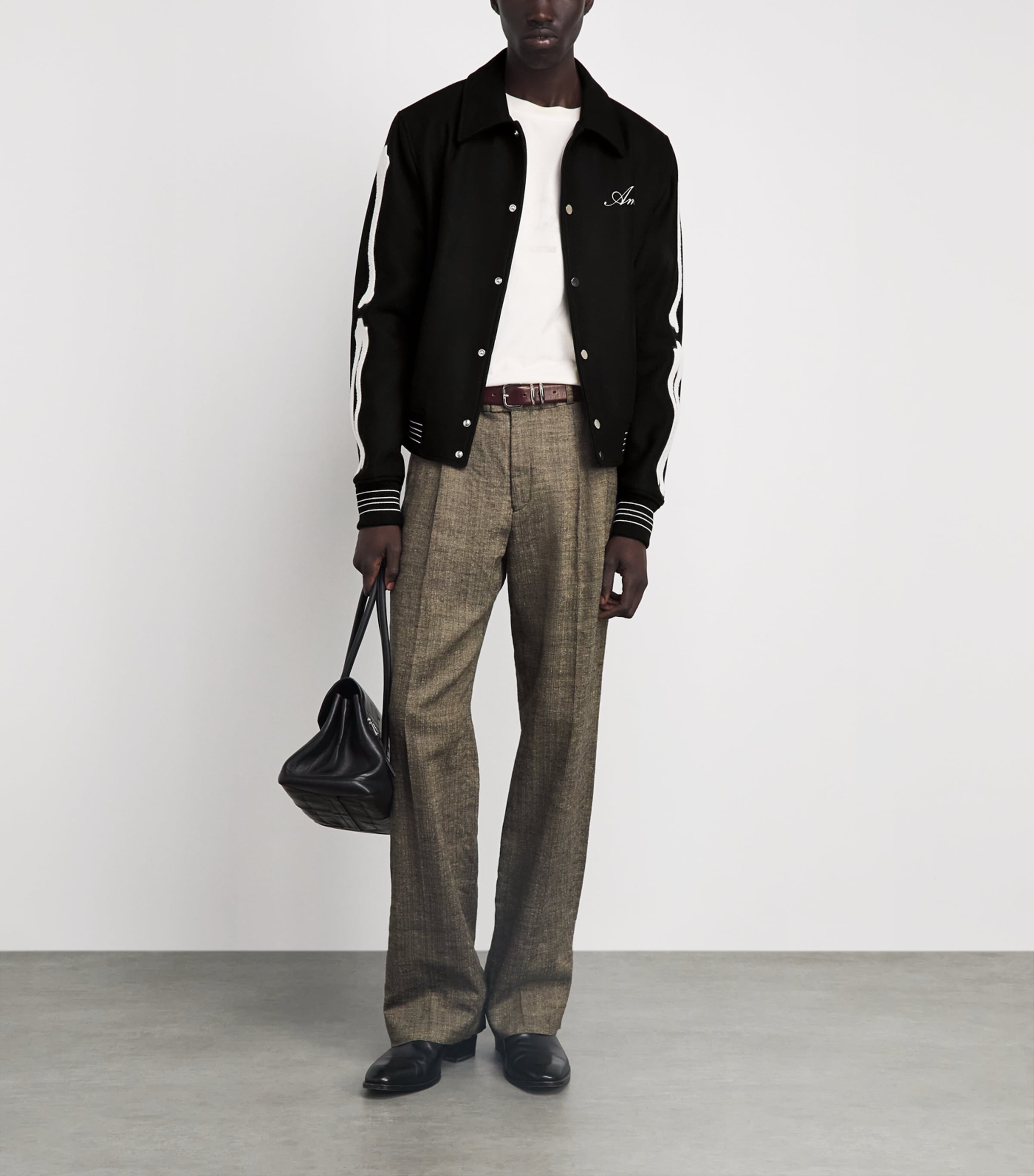 AMIRI Amiri Wool Bones Varsity Jacket