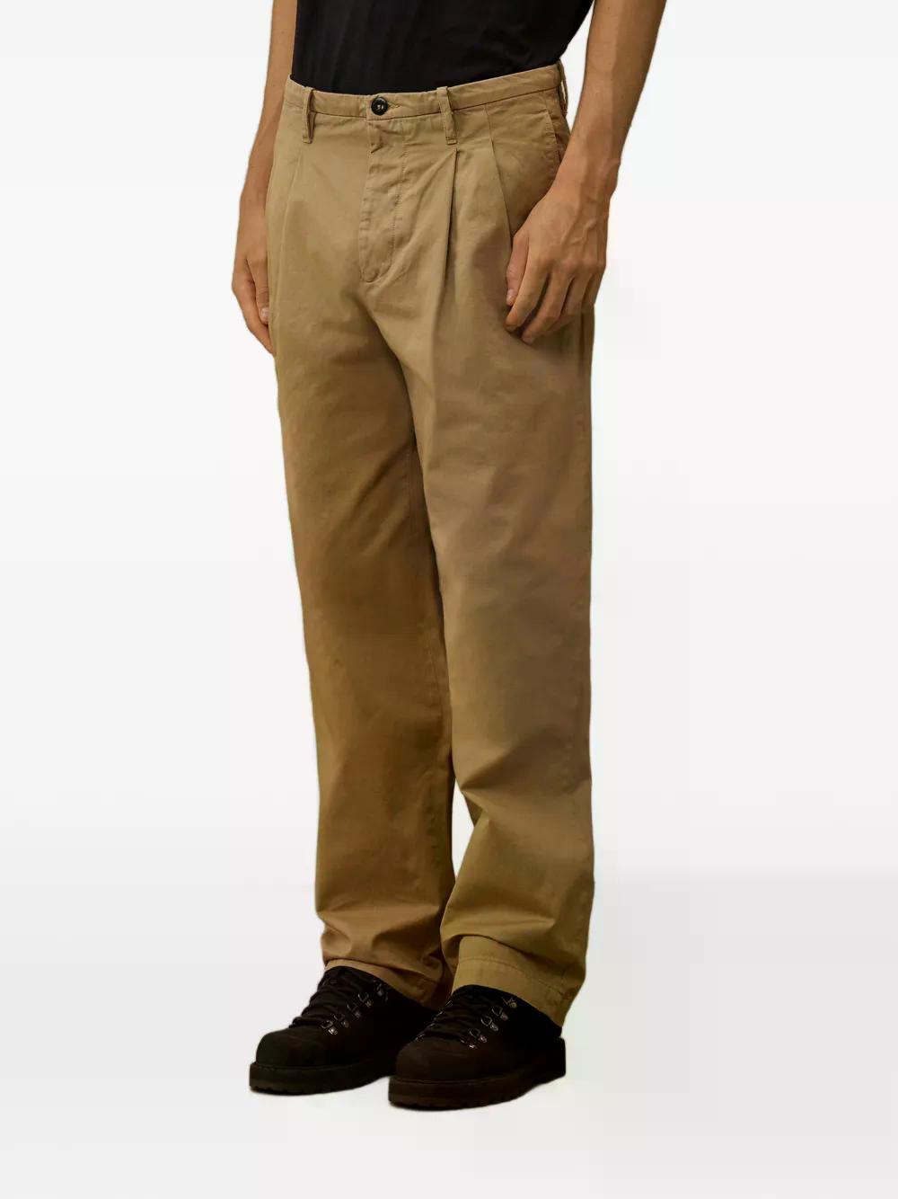 C.P. COMPANY pleated straight-leg trousers