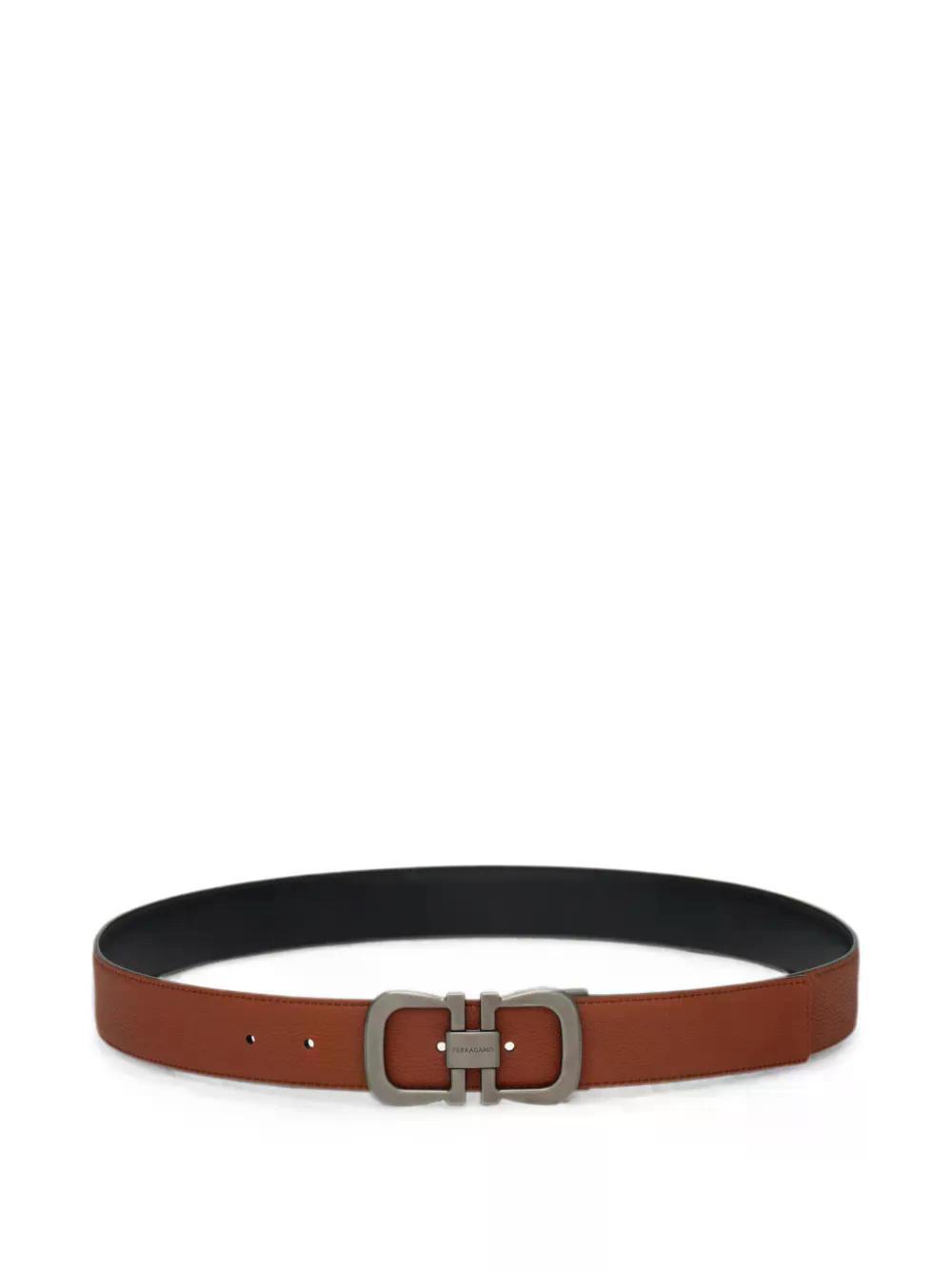SALVATORE FERRAGAMO Ferragamo Gancini Reversible Belt