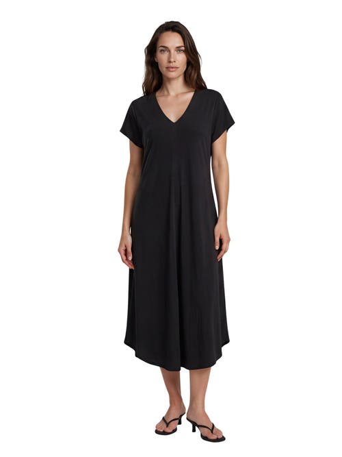 MASAI COPENHAGEN Masai Copenhagen V-Neck Draped Midi Dress