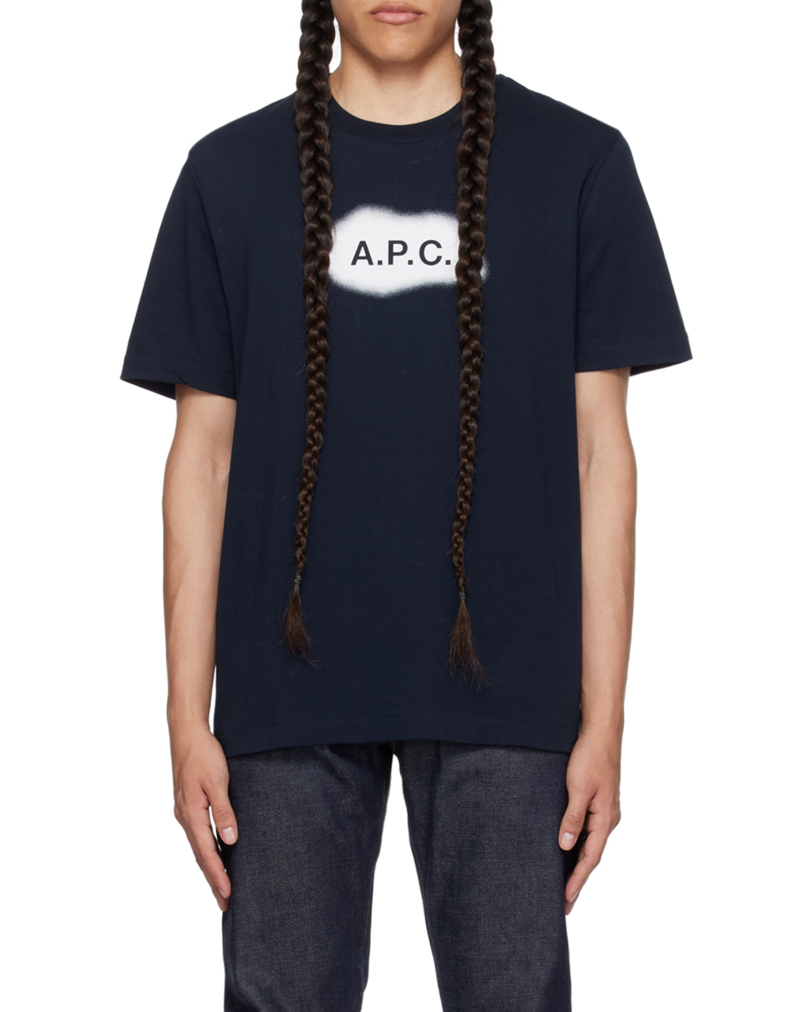 A.P.C. A.P.C. Logo-Printed Crewneck T-Shirt