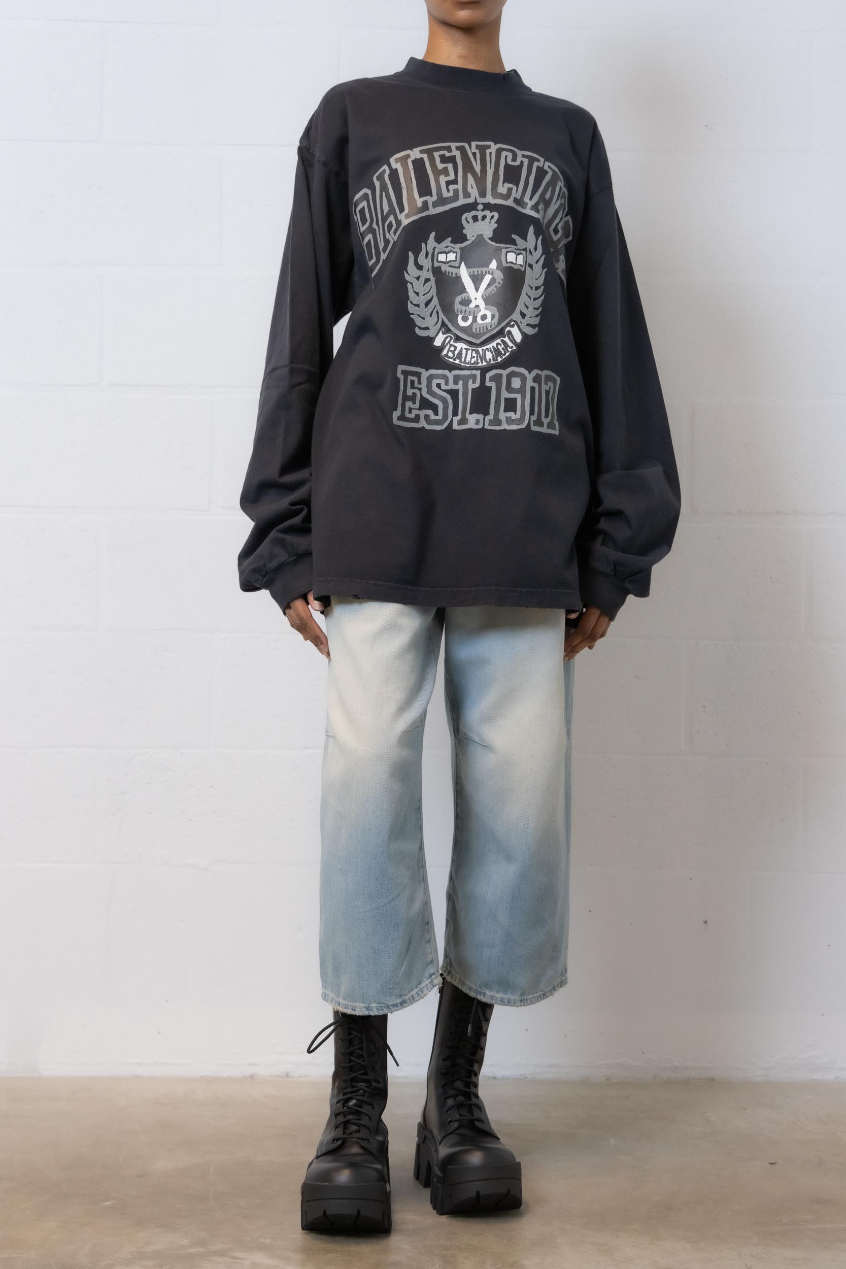 R13 R13 Belt Ring Wide Leg Jeans