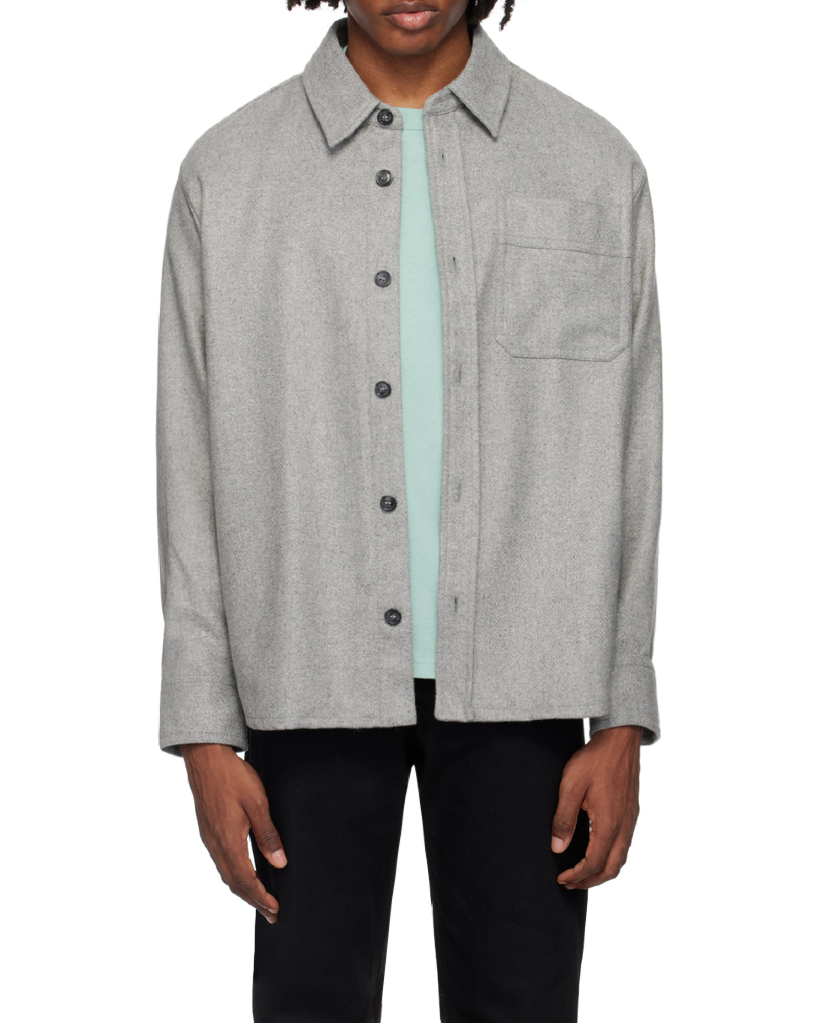 A.P.C. button-down patch-pocket shirt