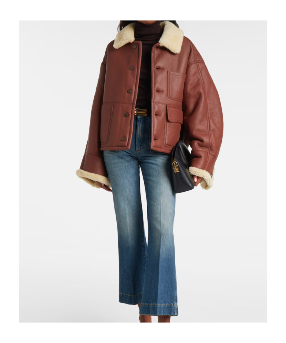 VICTORIA BECKHAM Victoria Beckham Leather Lapel Jacket
