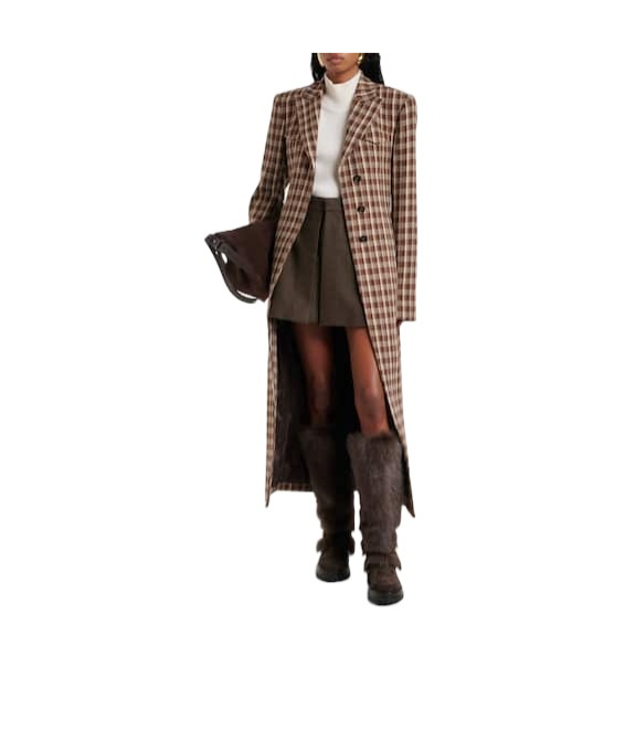 GIANVITO ROSSI Gianvito Rossi Shearling and Suede Knee High Boots