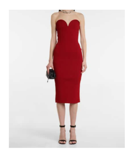 GALVAN Galvan Thalia Bustier Midi Dress