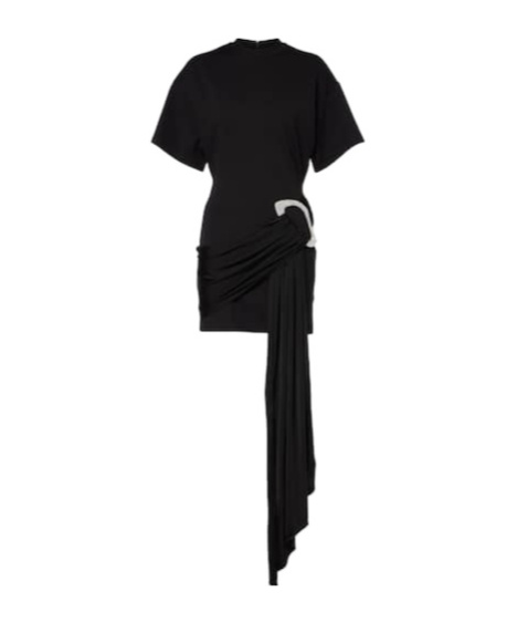 DAVID KOMA David Koma Embellished Draped Jersey Minidress