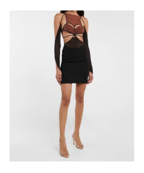 NENSI DOJAKA Nensi Dojaka Cutout Crêpe Mini Dress
