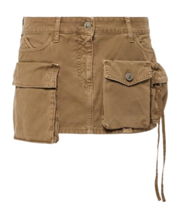 ATTICO The Attico Fay Denim Cargo Miniskirt
