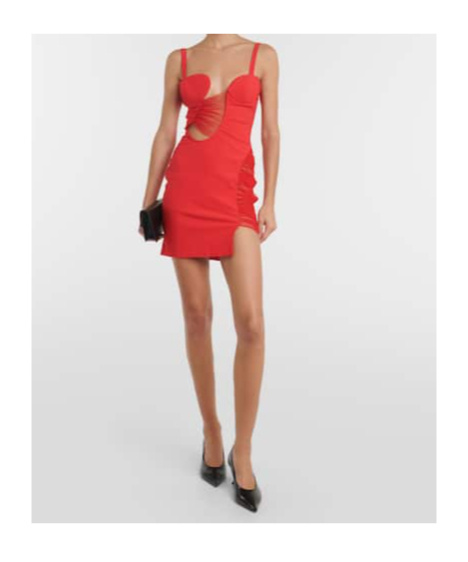 NENSI DOJAKA Nensi Dojaka Cutout Jersey Minidress