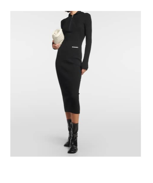 JIL SANDER Jil Sander Wool-Blend Midi Dress