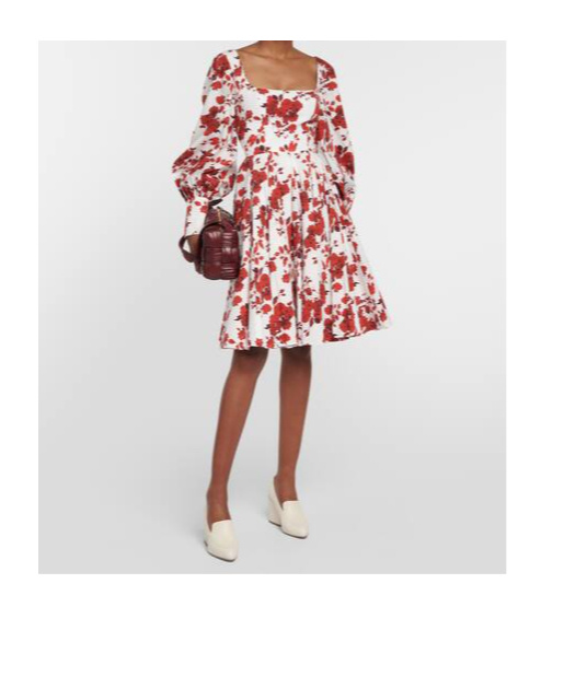 EMILIA WICKSTEAD Emilia Wickstead Yasmina Floral Cotton Minidress