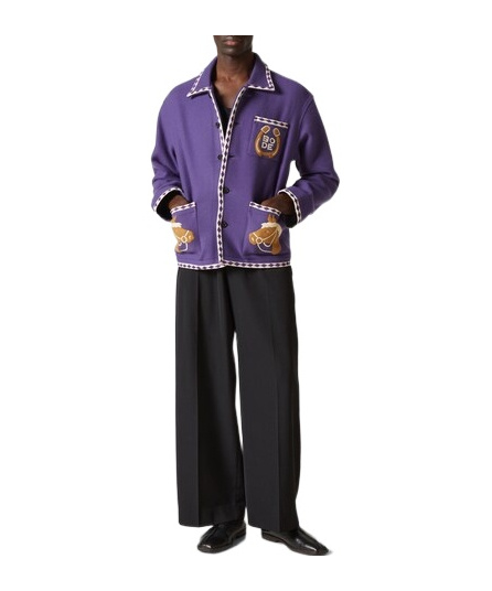 BODE BODE Embroidered Wool Jacket