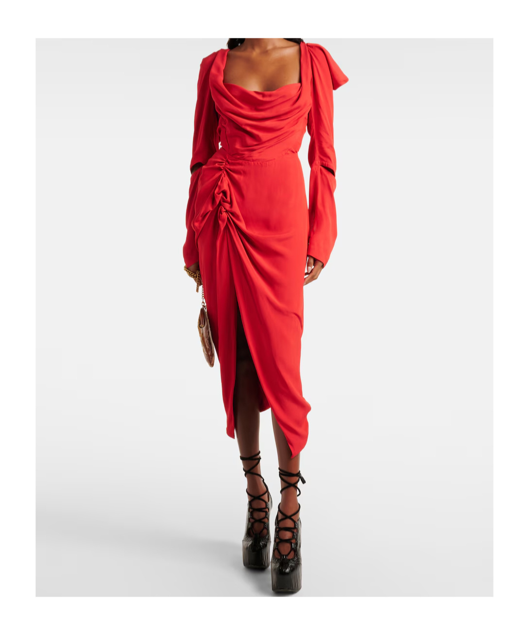 VIVIENNE WESTWOOD Vivienne Westwood Panther Draped Midi Dress