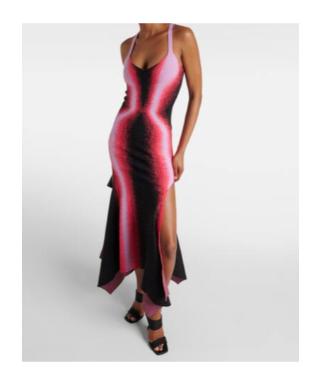 Y/PROJECT Y/Project Printed Knitted Midi Dress