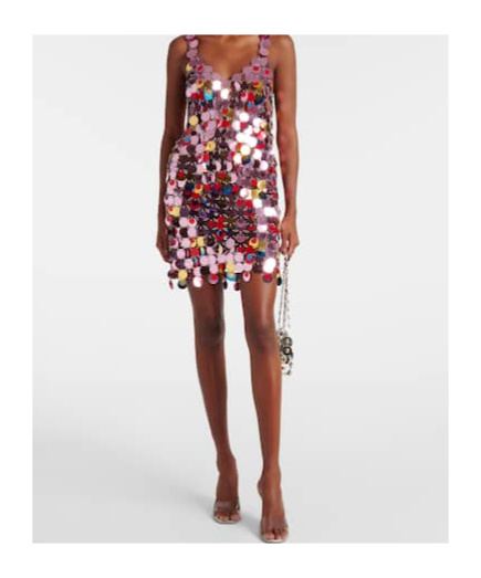 PACO RABANNE Paco Rabanne Sleeveless Sequined V-Neck Top