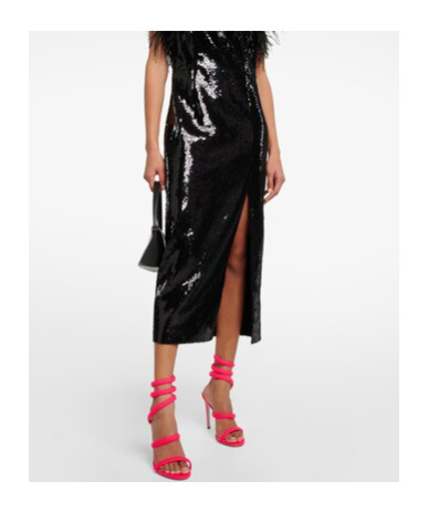 RENE CAOVILLA Rene Caovilla Cleo Suede Stiletto Sandals
