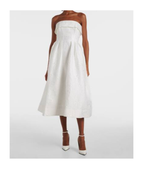 REBECCA VALLANCE Rebecca Vallance Bridal Esther Brocade Bustier Dress