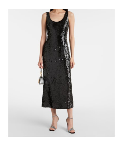 EMILIA WICKSTEAD Emilia Wickstead Tippini Sequined Midi Dress